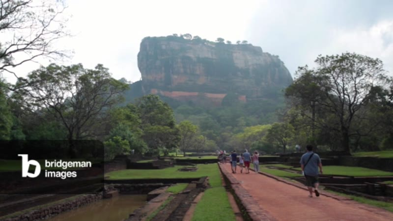 Image of Static shot from ground of Sigiriya, ancient palace in Matale