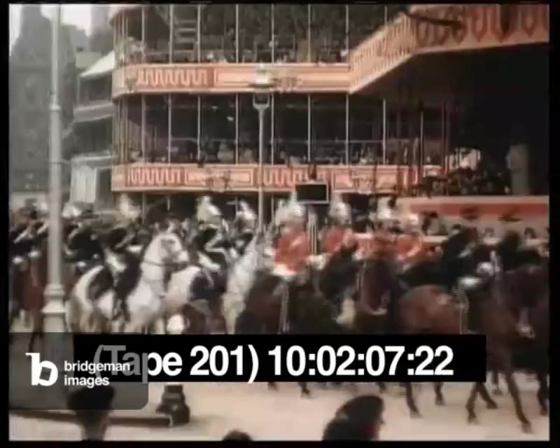 Image of The coronation of George VI and his wife Elizabeth as