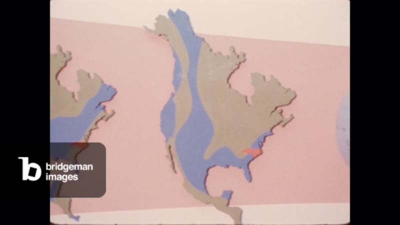 Image of 1970s: Series of maps of North America with North Carolina