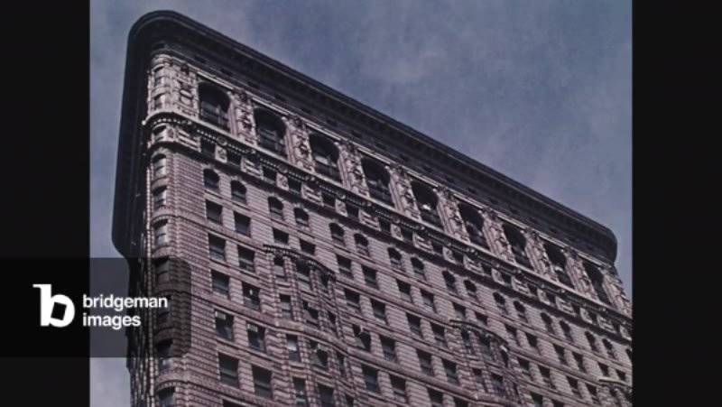 Image of The Flatiron Building, New York's first skyscraper at Madison Park