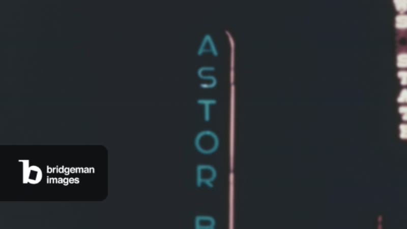 Image of Neon Lights from Bar Astor in New York City at