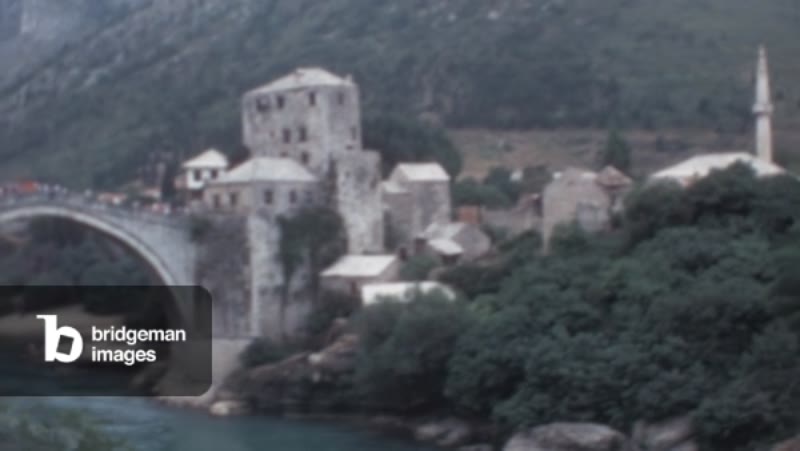 Image of Mostar Original Old Bridge. Stari Most Built in 1560s and