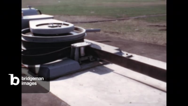 Image of Close-up view of arrestor gear system of a land airport
