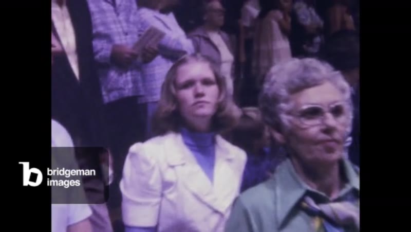 Image of United States 1975, Graduation Ceremony in School Auditorium 1970s